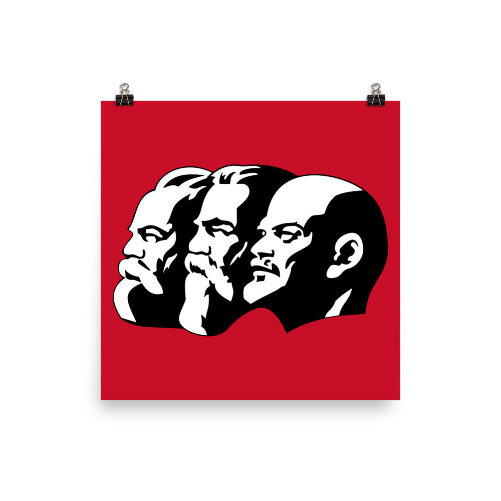 Marx Engels Lenin - Socialist, Communist, Leftist Poster – SpaceDogLaika