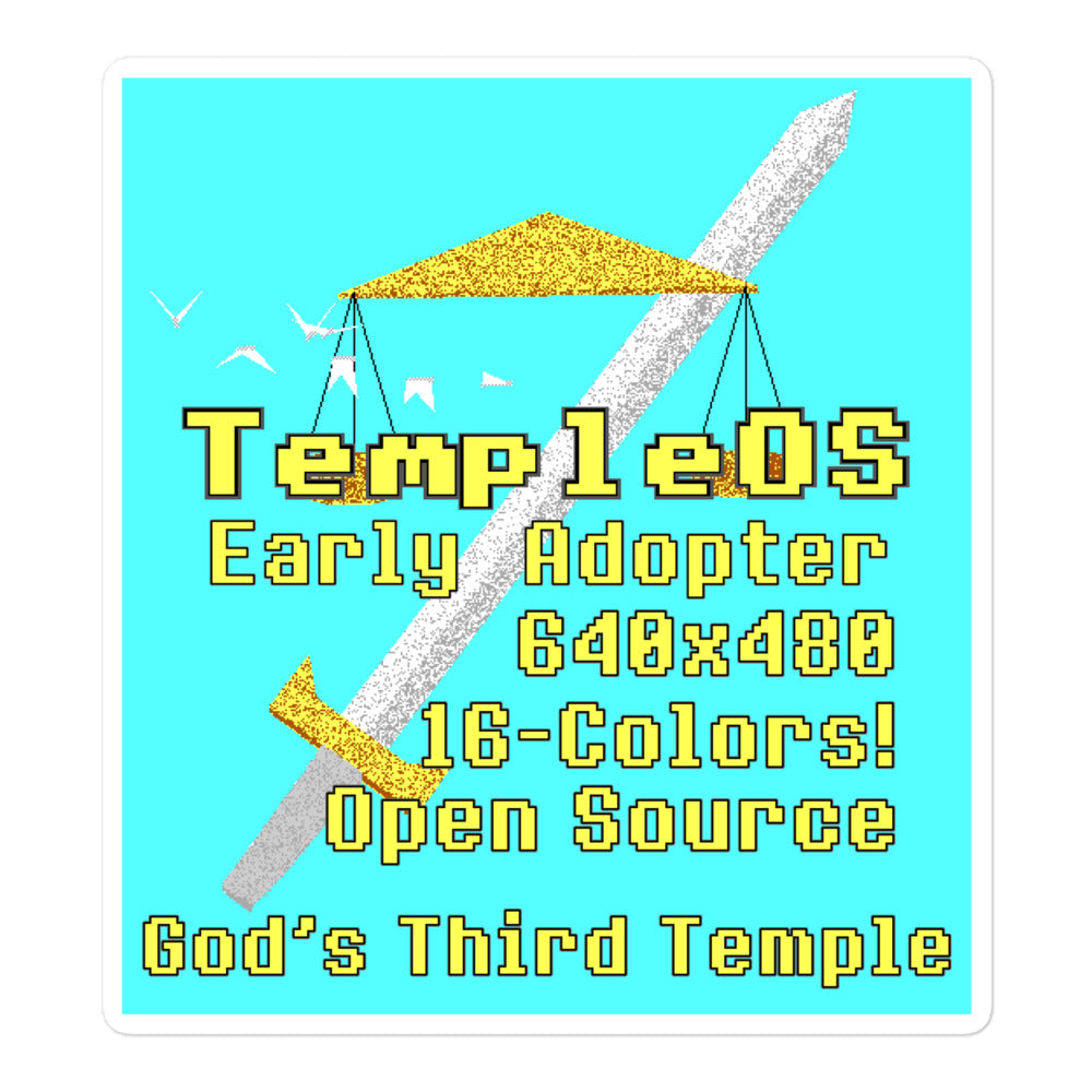 TempleOS Early Adopter - Terry A Davis, Programmer, Meme Sticker ...