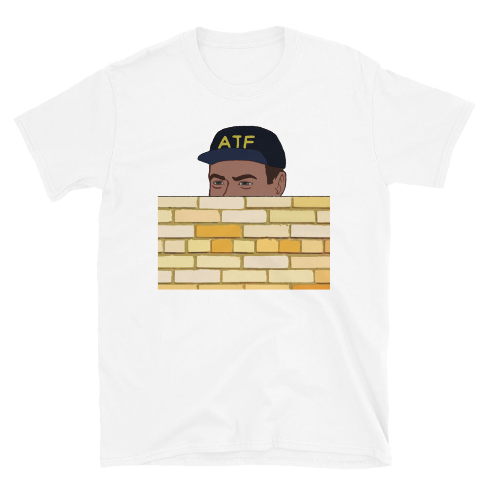 ATF Guy Fence Peeking - Meme, Gun Rights T-Shirt – SpaceDogLaika