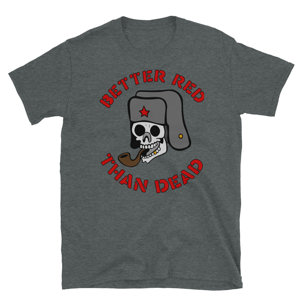 Better Red Than Dead Smoking Skull - Socialist, Anarchist, Skeleton, M ...